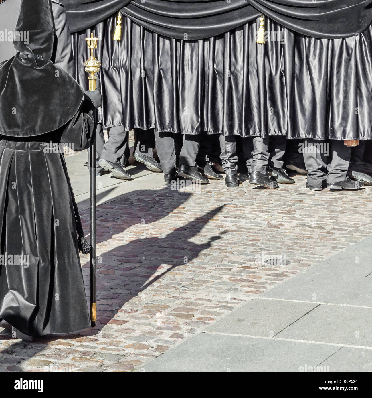 Detail of a traditional Spanish Holy Week procession Stock Photo - Alamy