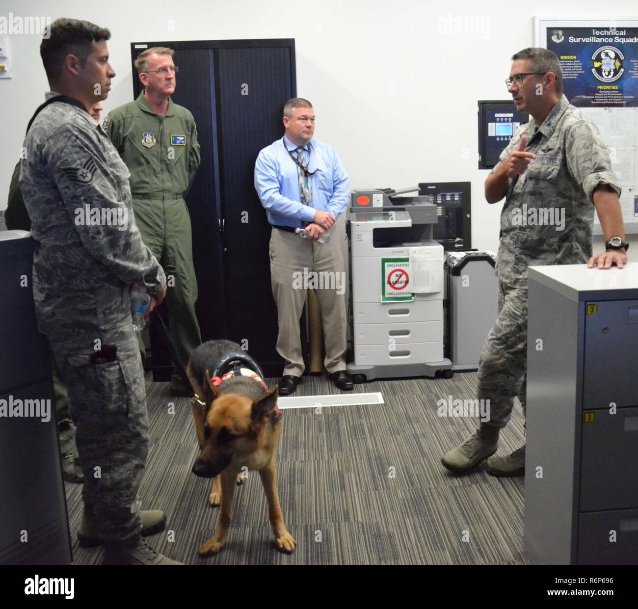 Col. Jon VanNoord (right), director of operations for the Air Force ...