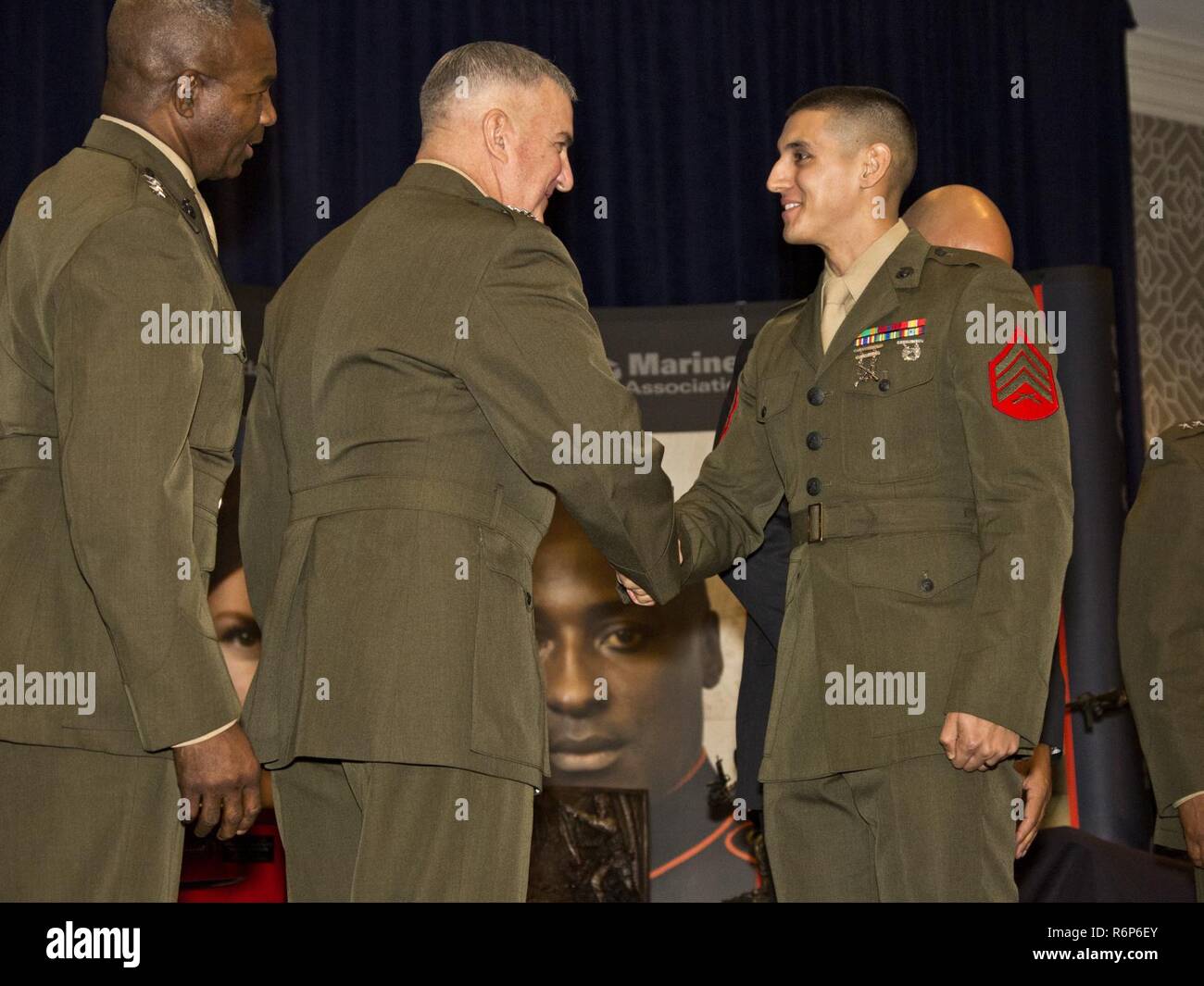 U.S. Marine Corps Gen. Glenn M. Walters, middle, 34th assistant ...