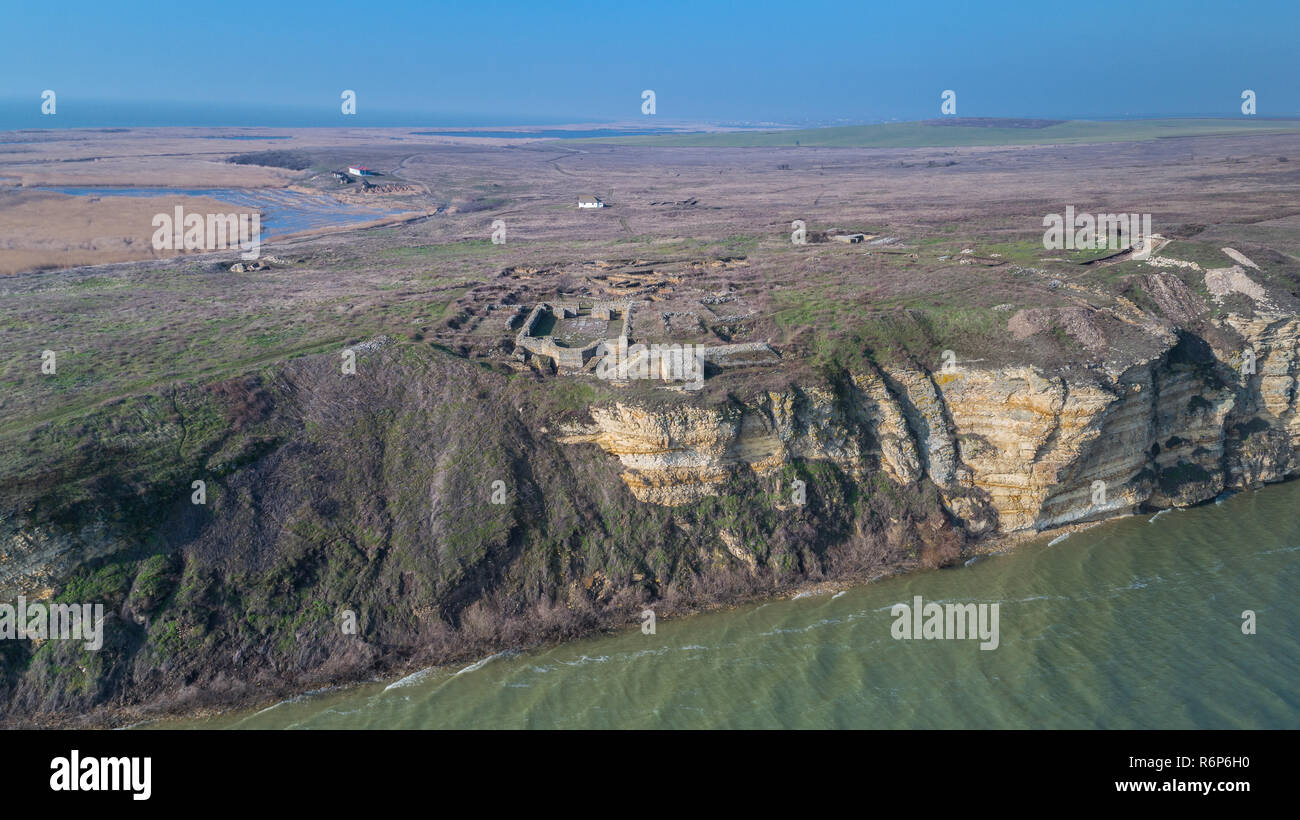 Argamum (Organe) fortress ruins, Romania Stock Photo - Alamy