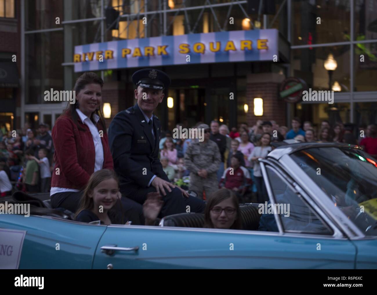 Col. Ryan Samuelson, 92nd Air Refueling Wing commander, rides with his ...