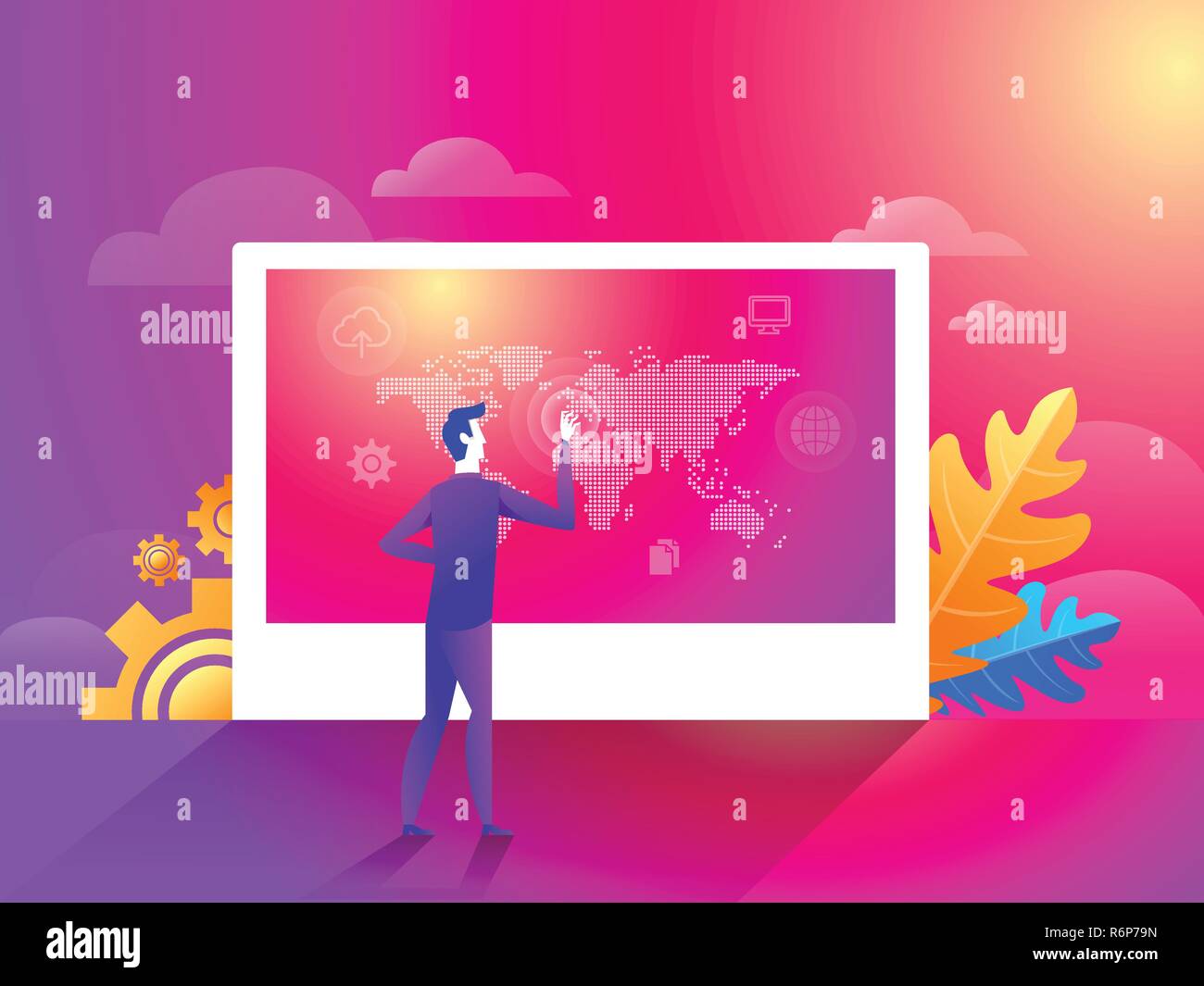 Full length point Stock Vector Images - Alamy