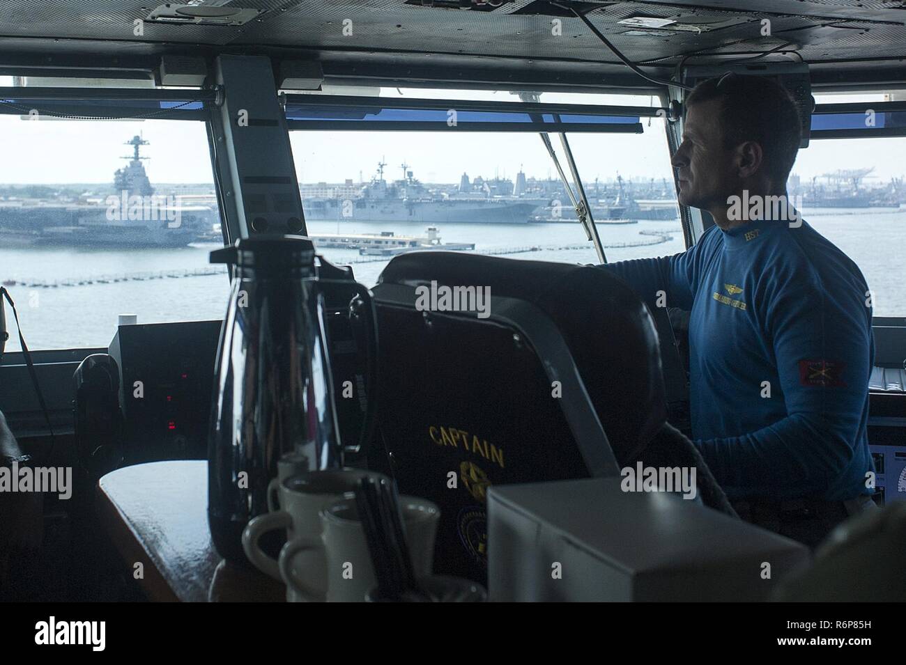 NORFOLK, Va. (July 25, 2017) USS Harry S. Truman's (CVN 75) Commanding Officer, Capt. Ryan B ...