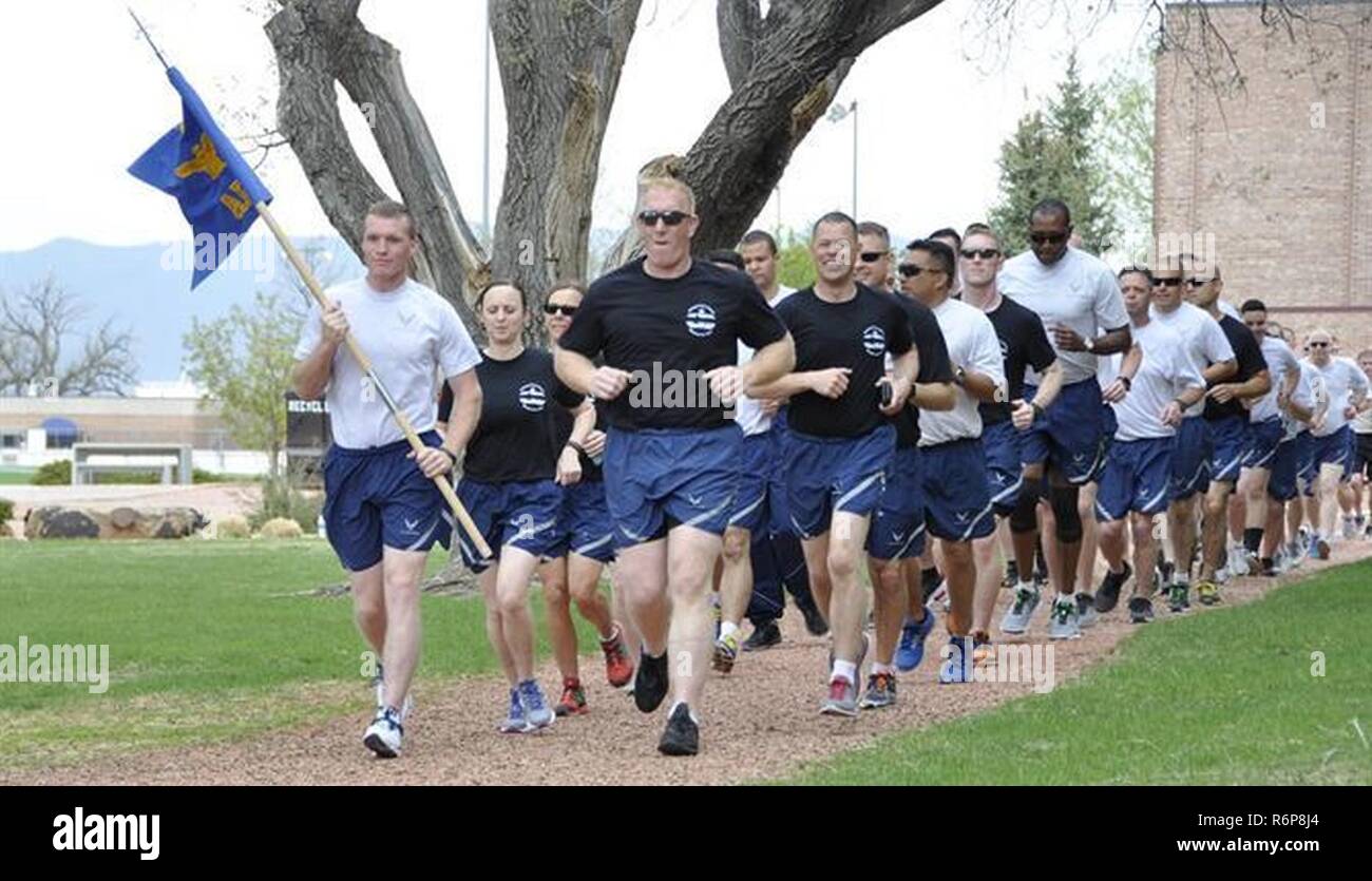 Members of the 39th Aerial Port Squadron begin their 5K Memorial Run ...