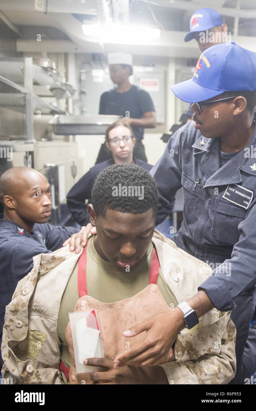 U.S. 5TH FLEET AREA OF OPERATIONS (Sept. 27, 2017) Hospital Corpsman ...