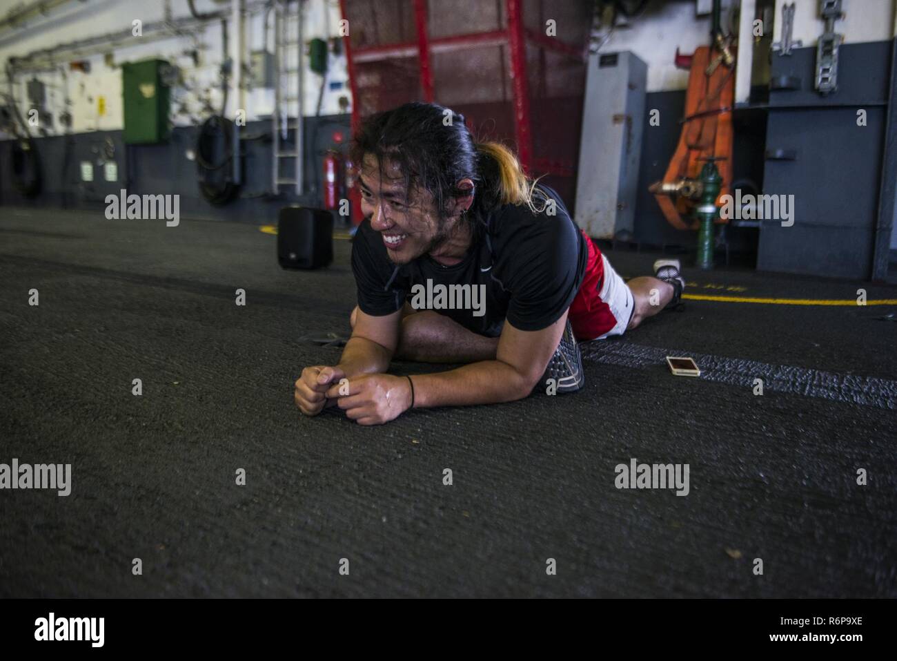 WATERS SOUTH OF JAPAN (May 18, 2017) Michael Motohashi, the Fit Boss ...