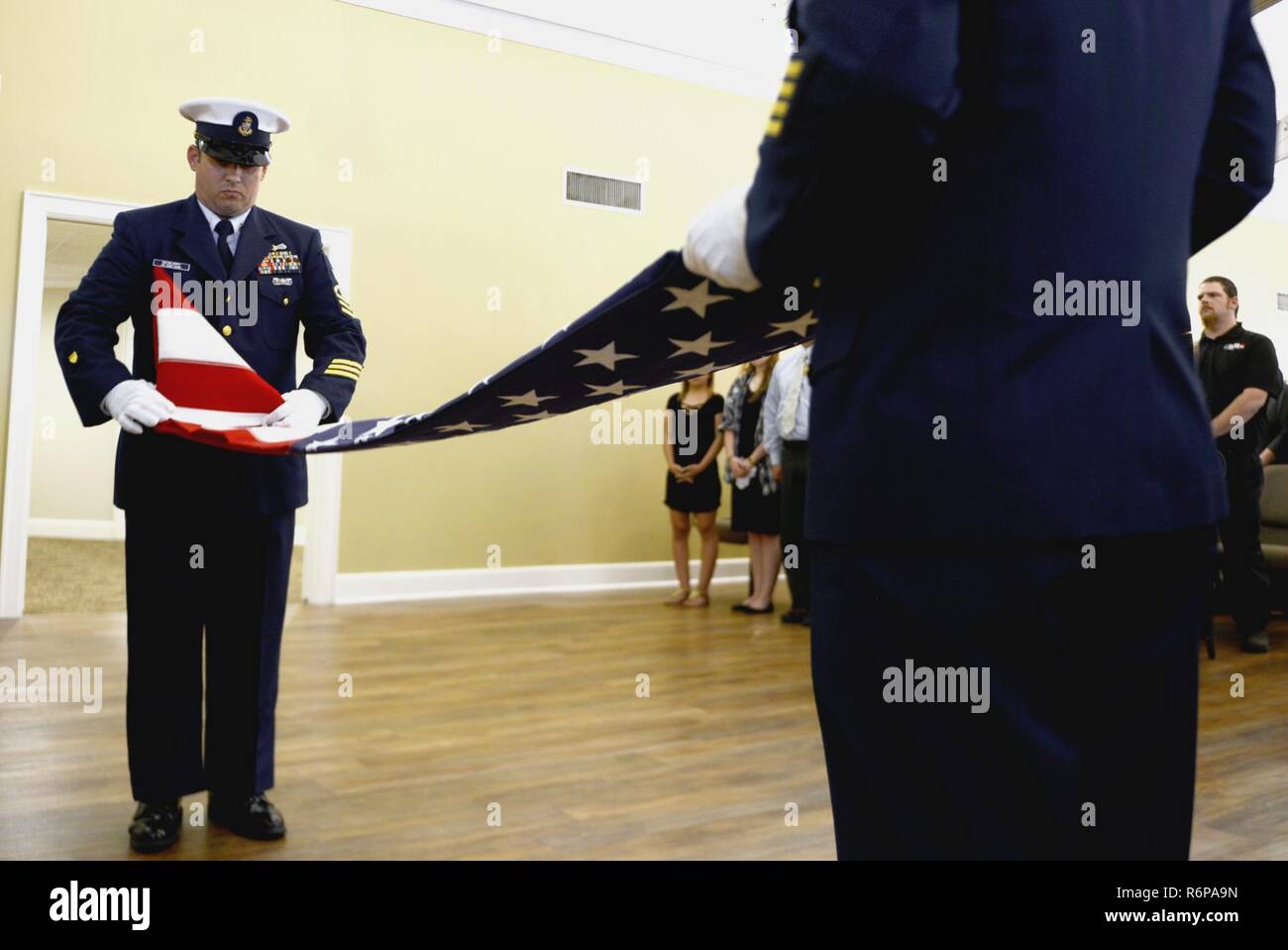 Coast Guard members from units surrounding Mobile, Alabama, come ...