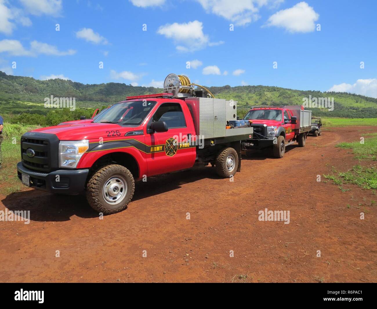 USAG-HI wildland firefighters use Type 6 fire engines, which are more ...