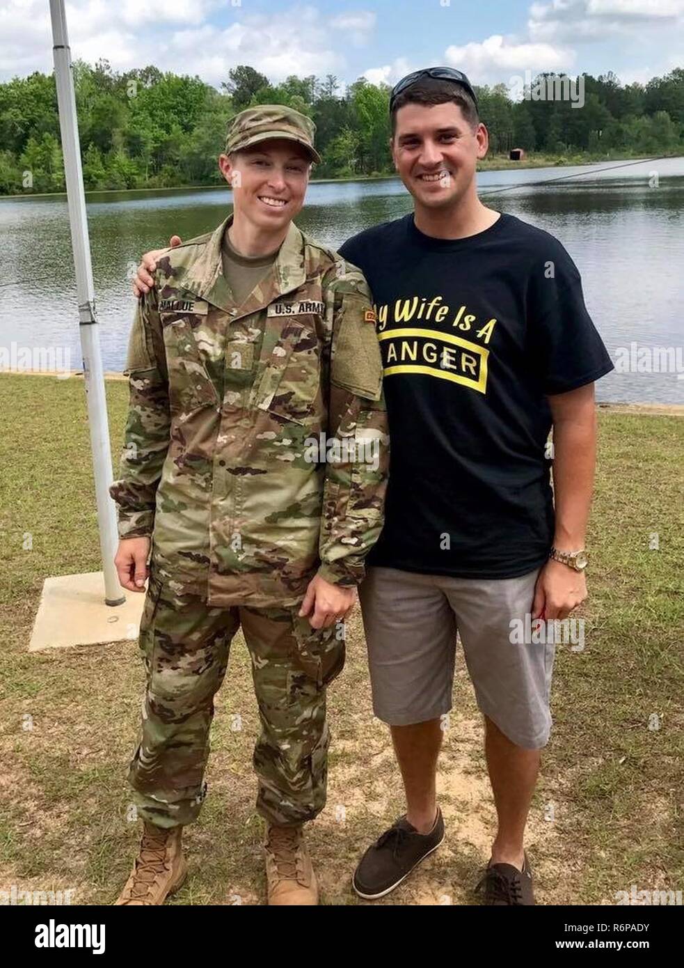 Capt. Natalie Mallue (left) and her husband Capt. Edward Mallue (right ...