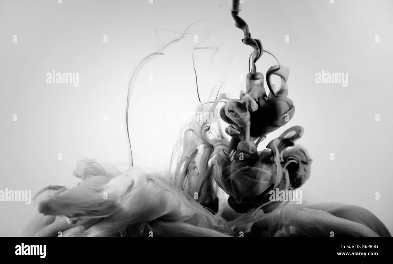paint of splash, monochrome abstract Stock Photo - Alamy
