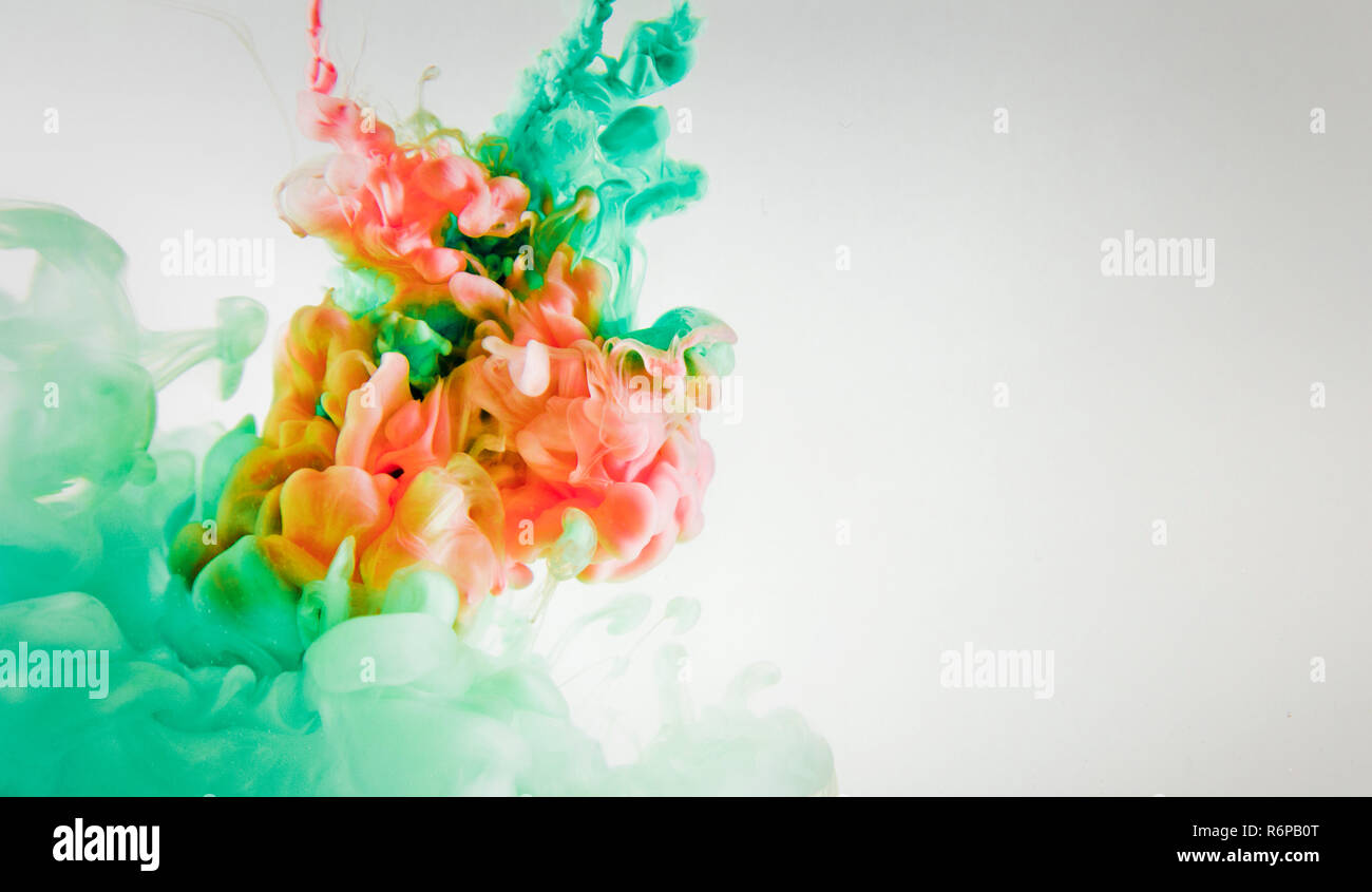 paint of splash, green and red abstract Stock Photo - Alamy