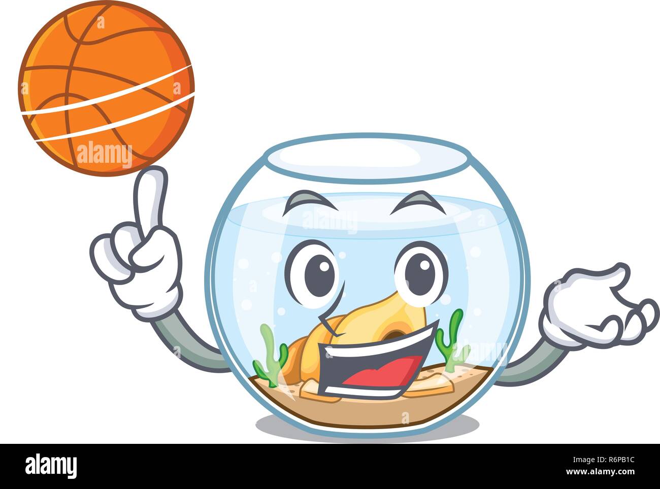 Goldfish jump aquarium water Stock Vector Images - Alamy