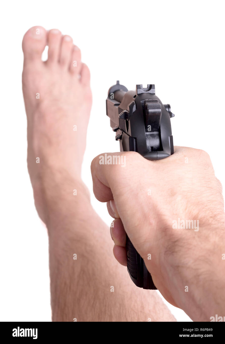 Shooting yourself in the foot hi-res stock photography and images - Alamy