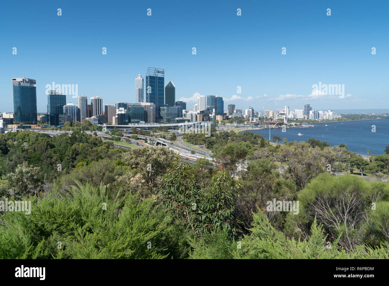 Skyline von Perth, Australien Stock Photo - Alamy