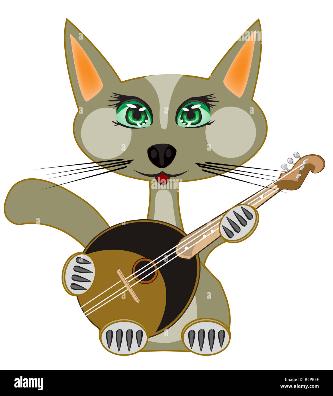 Music cat Cut Out Stock Images & Pictures - Alamy