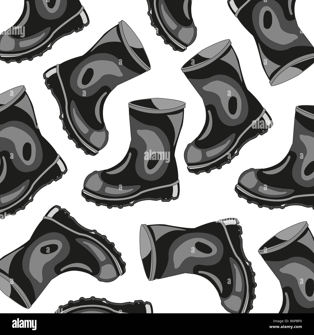 Rubber boots pattern Stock Photo - Alamy