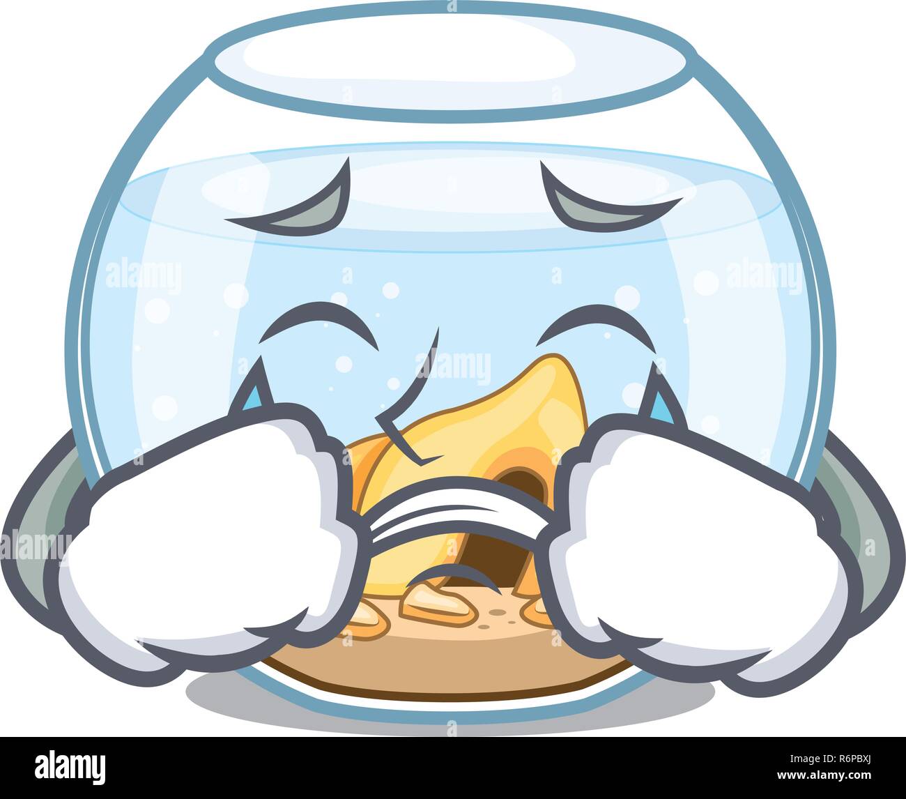 Cartoon illustration goldfish sad crying hi-res stock photography and ...