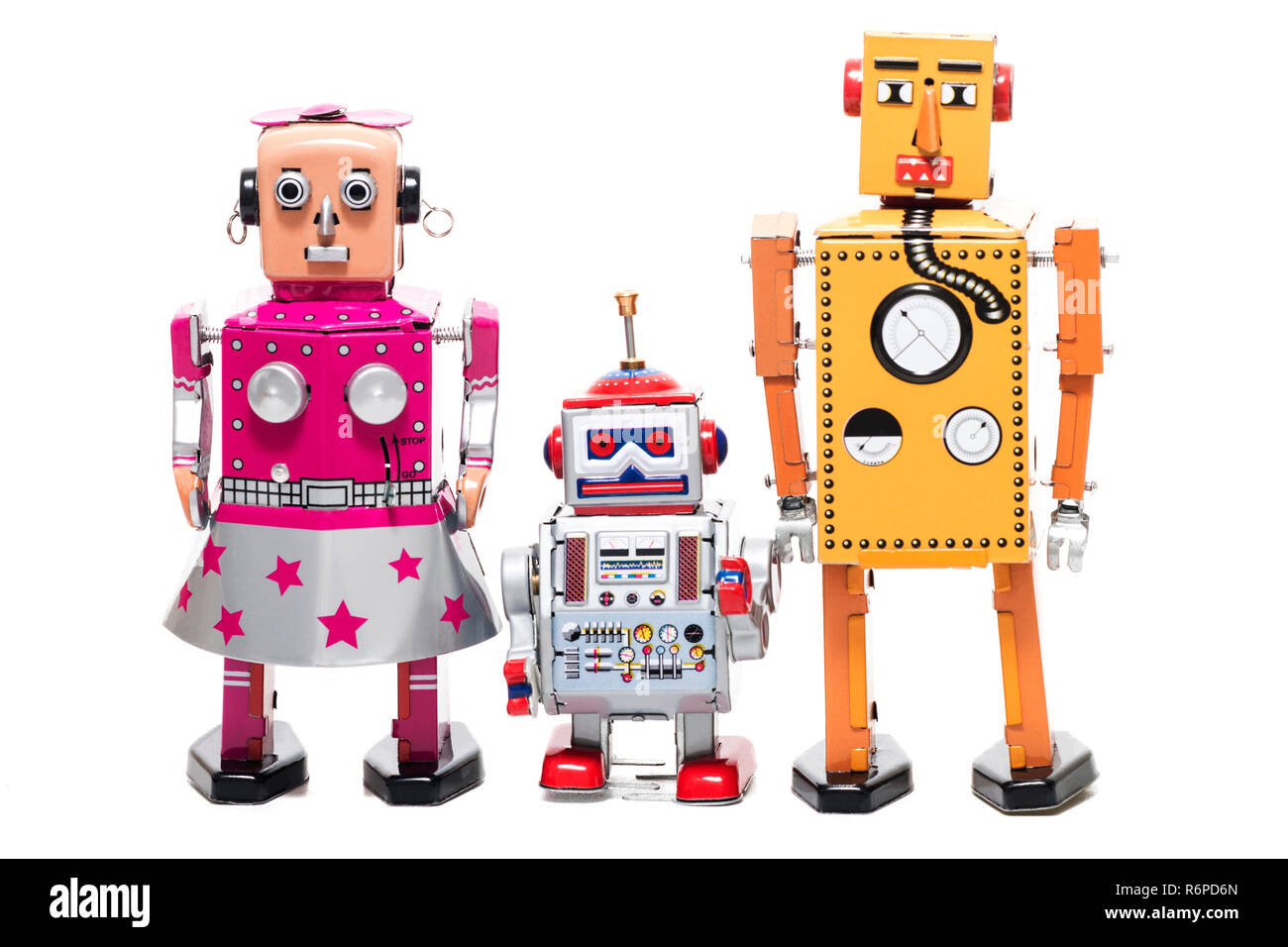 tin toy robot family Stock Photo - Alamy