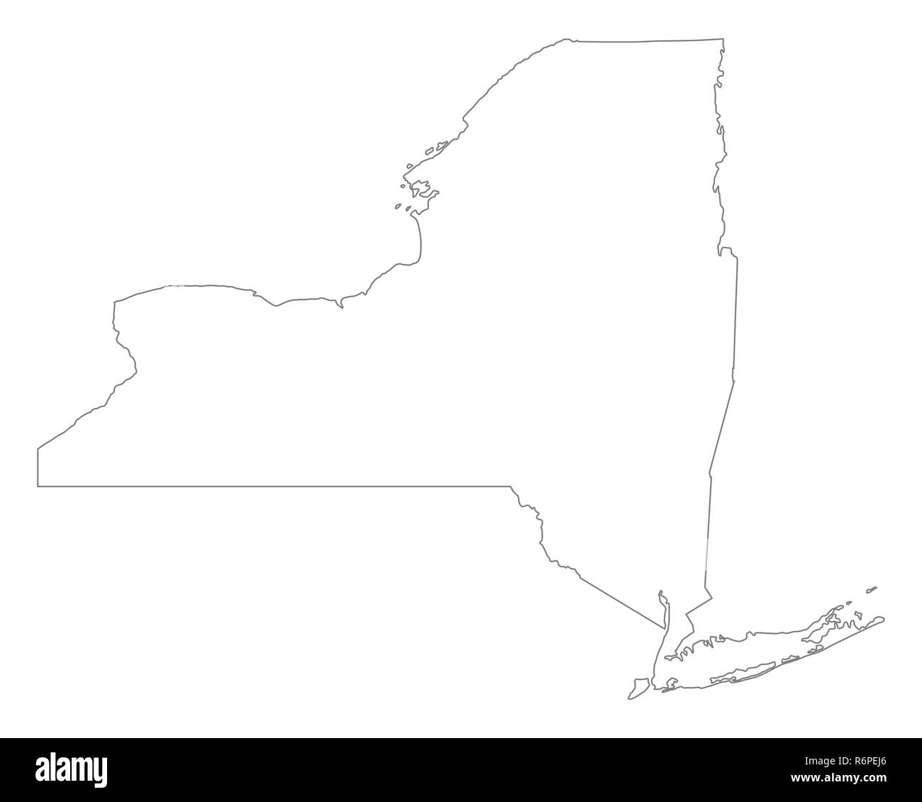 Map Of New York Colony Outline