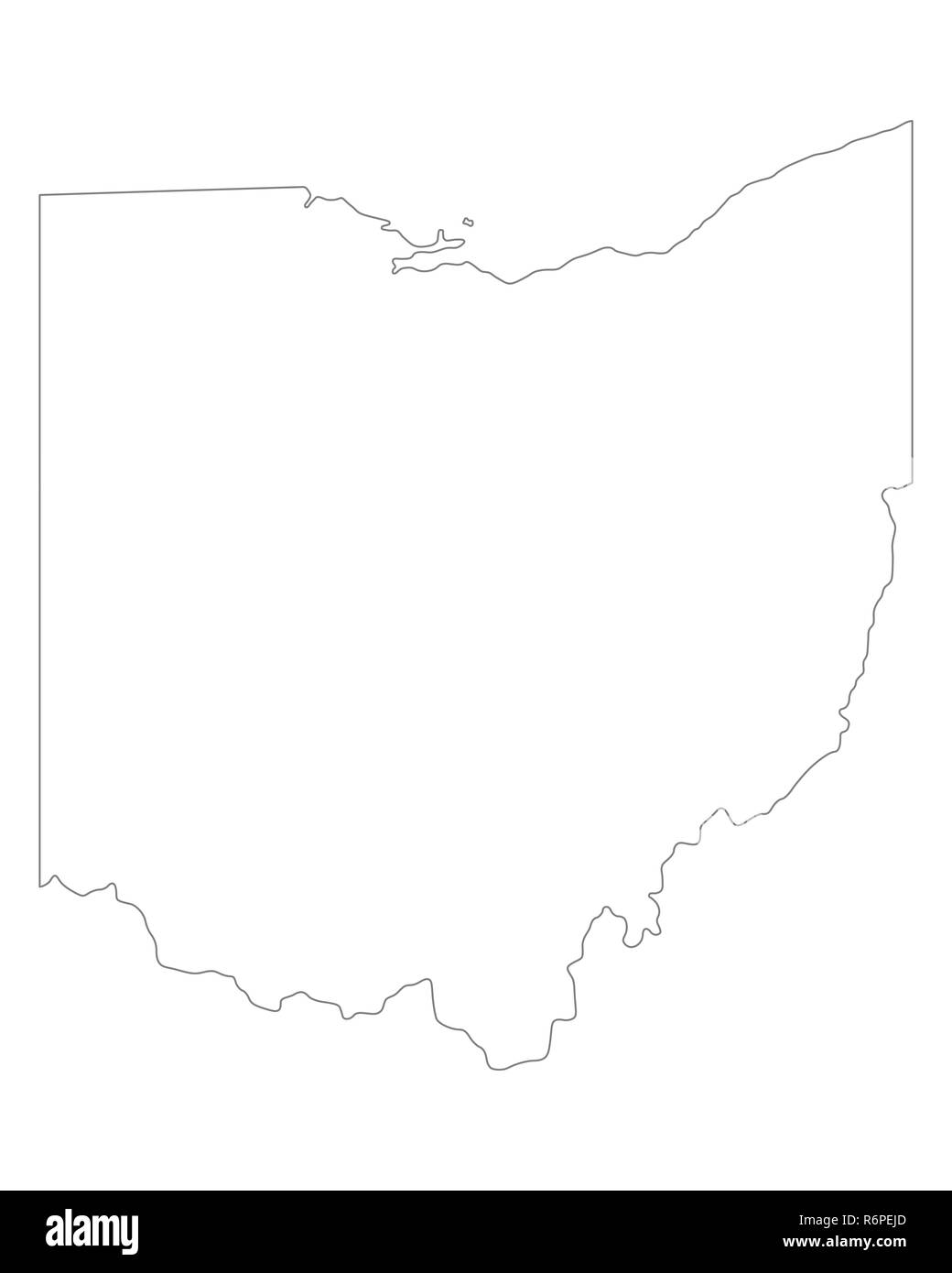 map of ohio Stock Photo - Alamy