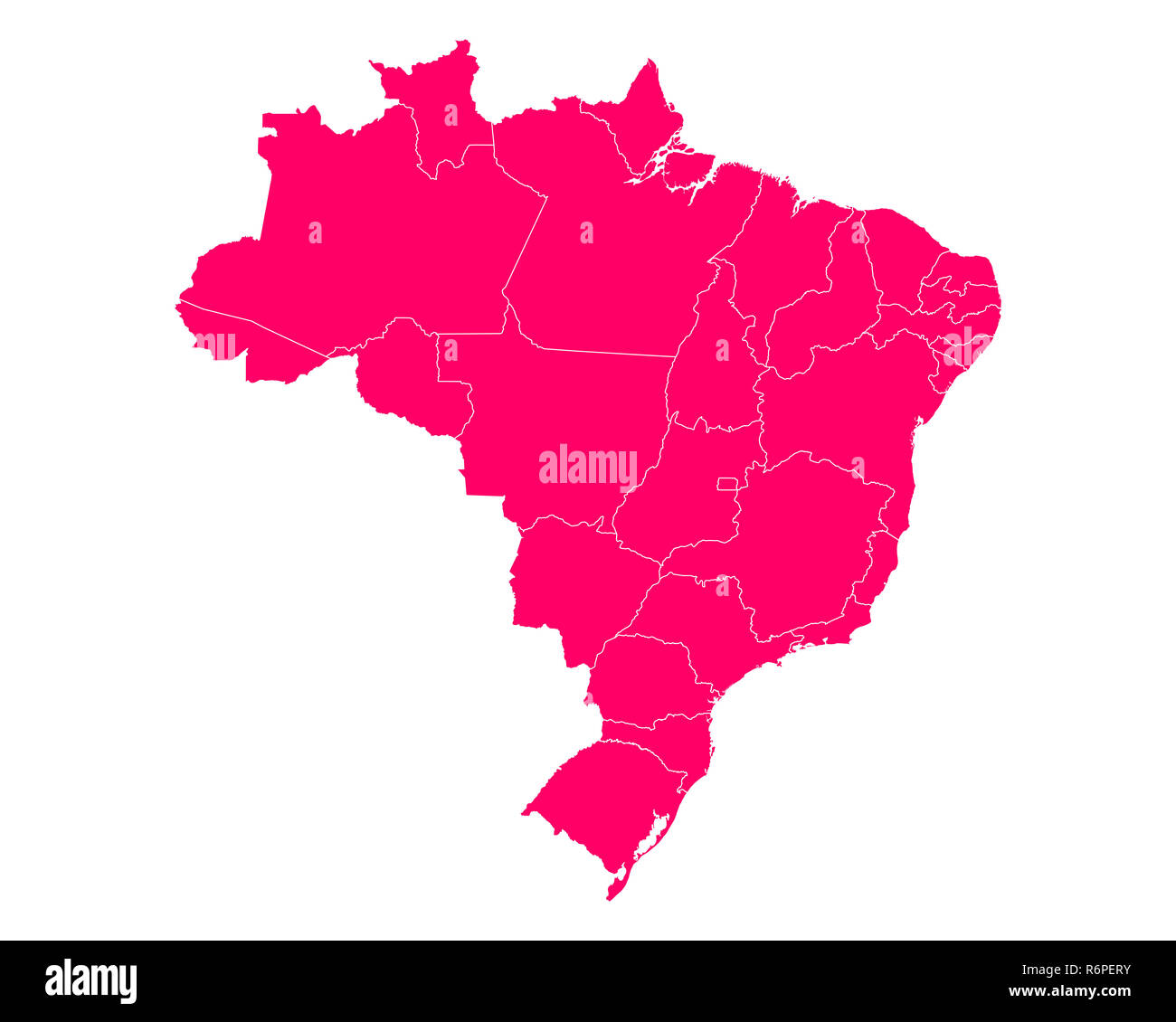 Brazil states Cut Out Stock Images & Pictures - Alamy