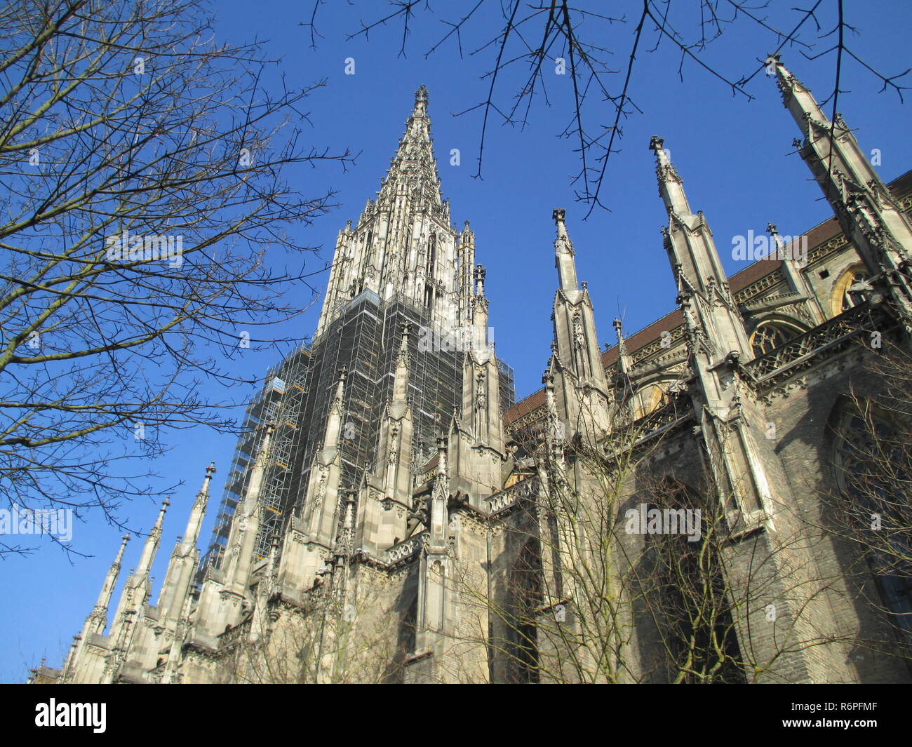 Ulm cathedral spire hi-res stock photography and images - Alamy