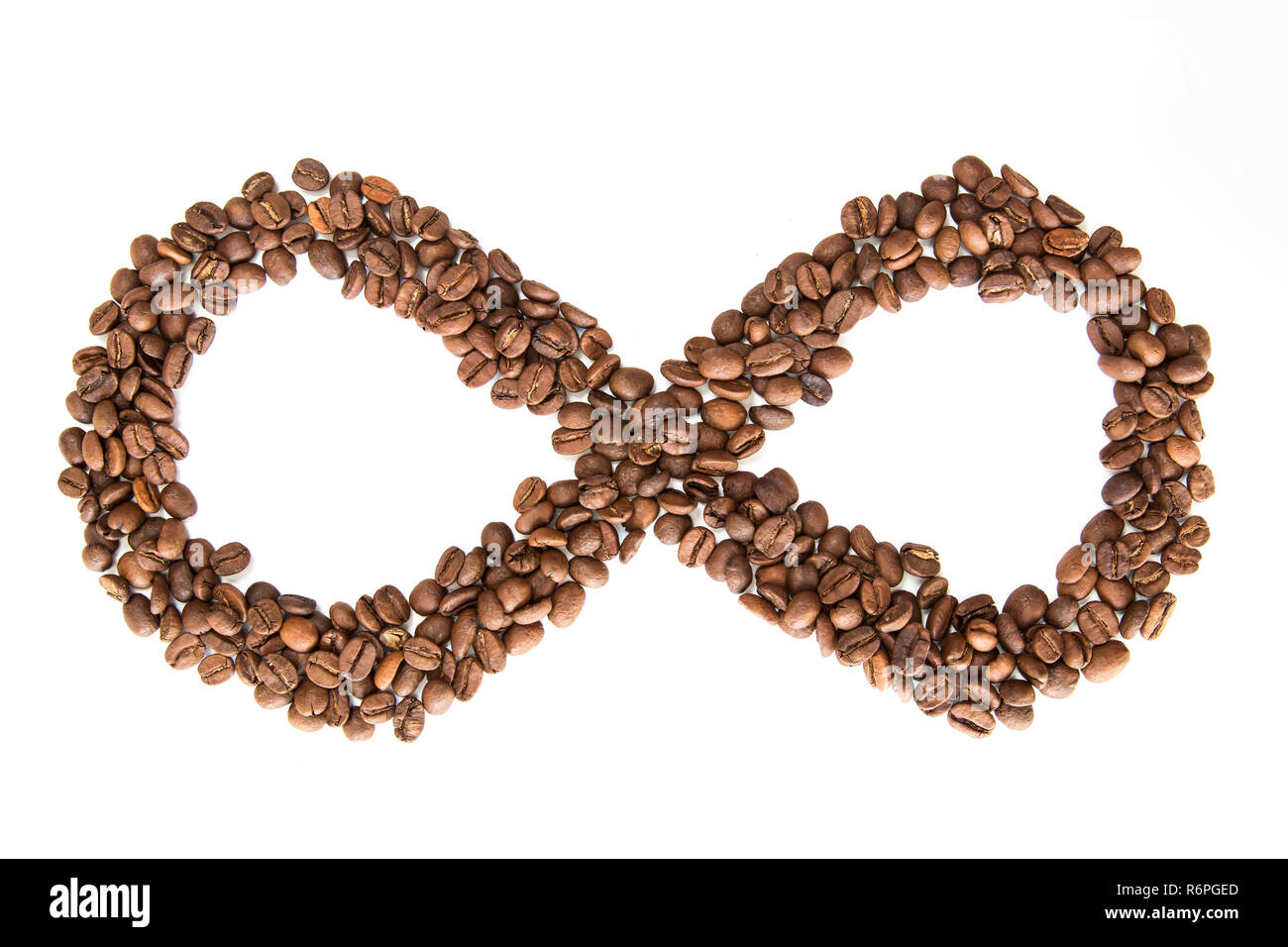 Coffee beans letter made Cut Out Stock Images & Pictures - Alamy