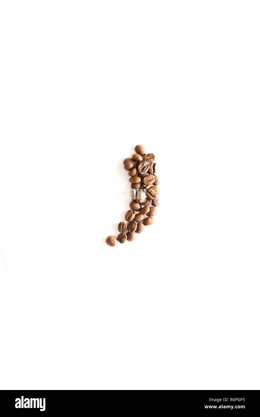 Comma coffee beans Stock Photo - Alamy