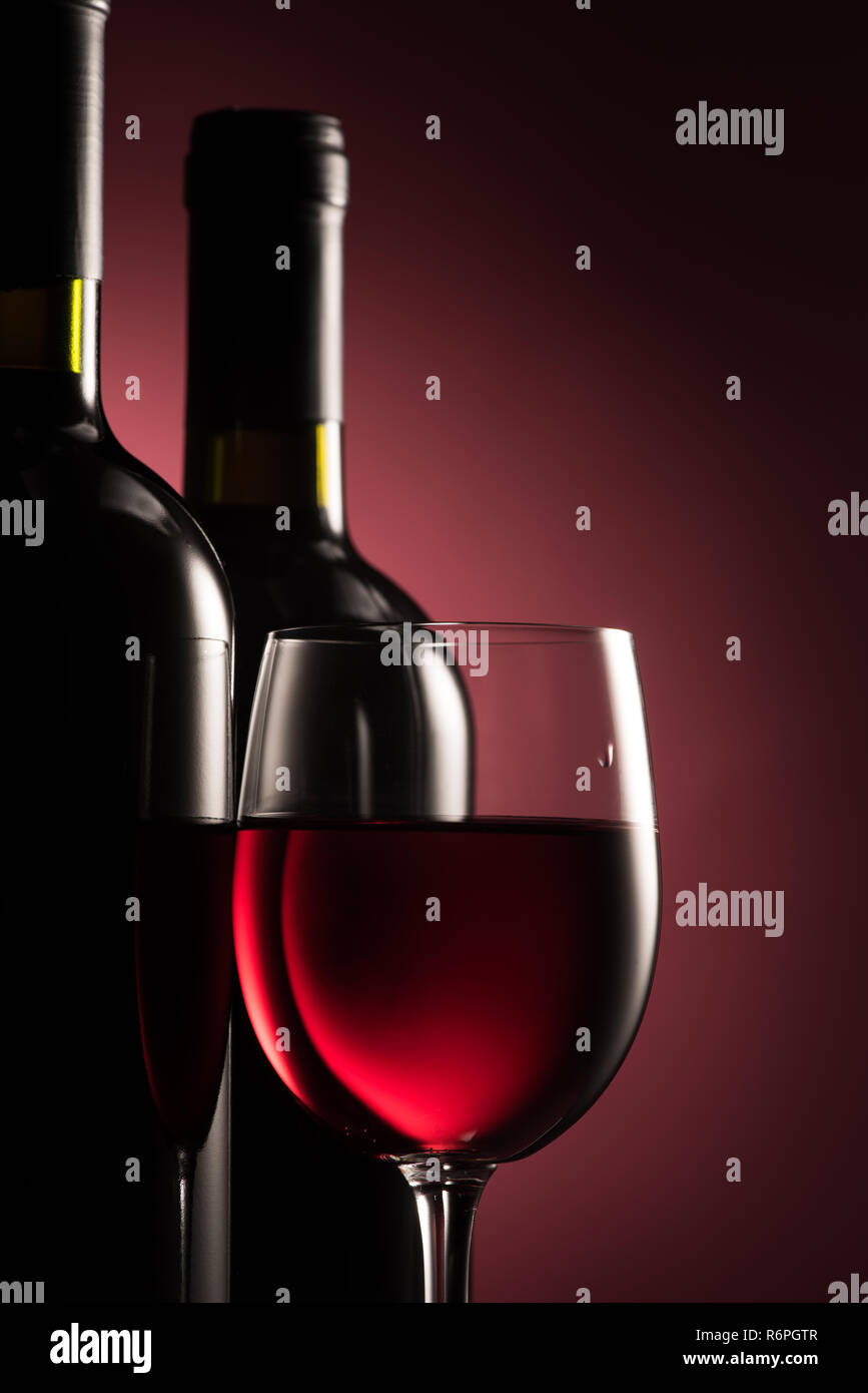 Red wine selection Stock Photo - Alamy