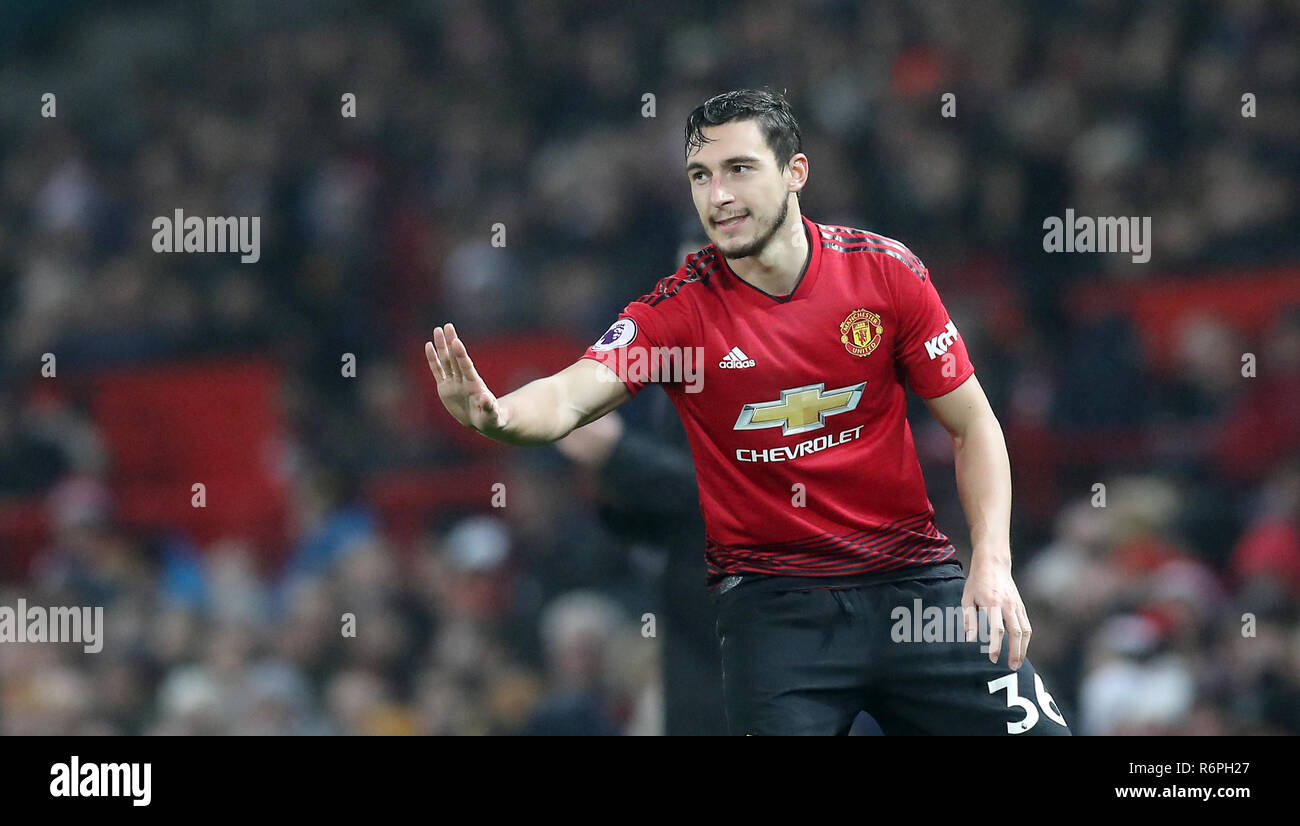 Manchester United's Matteo Darmian during the Premier League match at ...