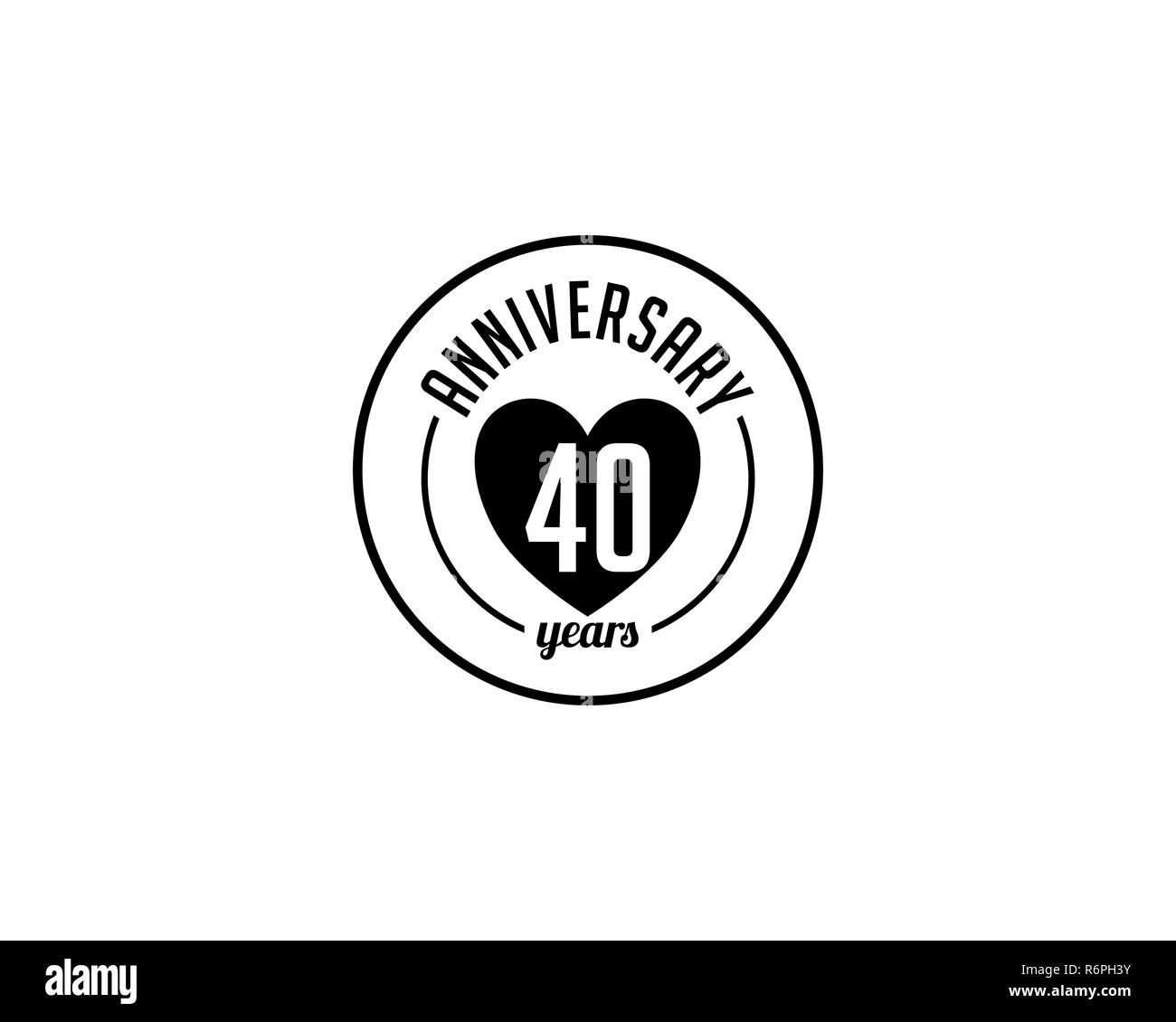 40 years celebration Black and White Stock Photos & Images - Alamy