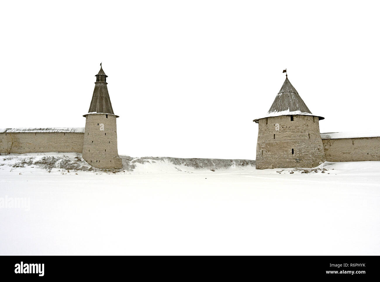 Towers of the ancient Russian fortress Stock Photo - Alamy