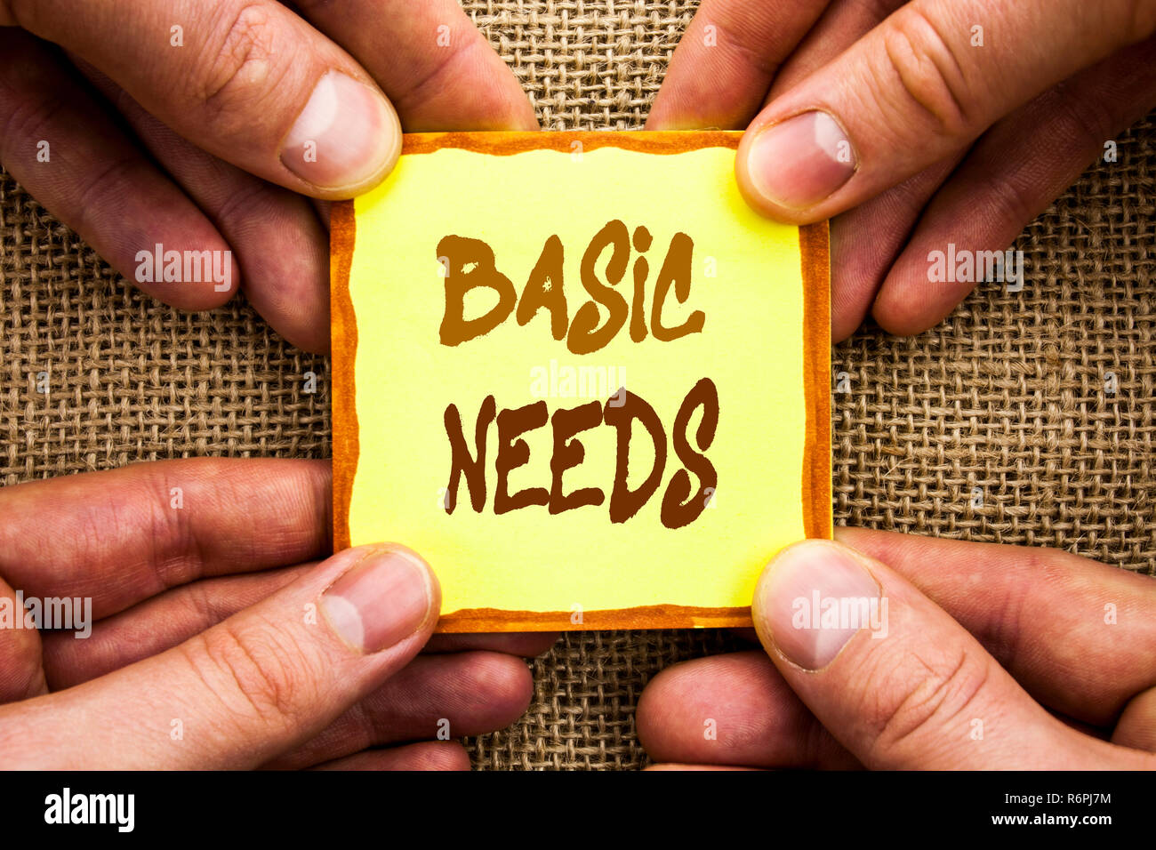 Conceptual hand writing showing Basic Needs. Business photo showcasing ...