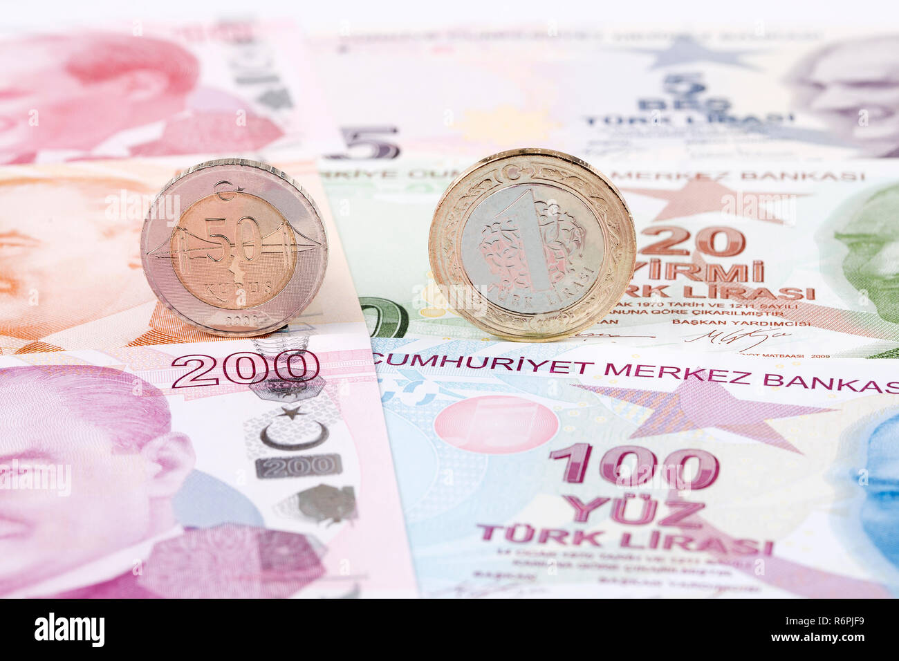 Turkish currency and coins hi-res stock photography and images - Alamy