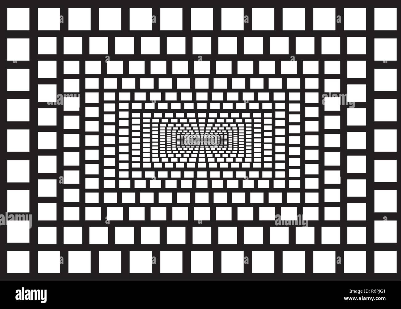 White Square geometric pattern on a black background Stock Vector Image ...