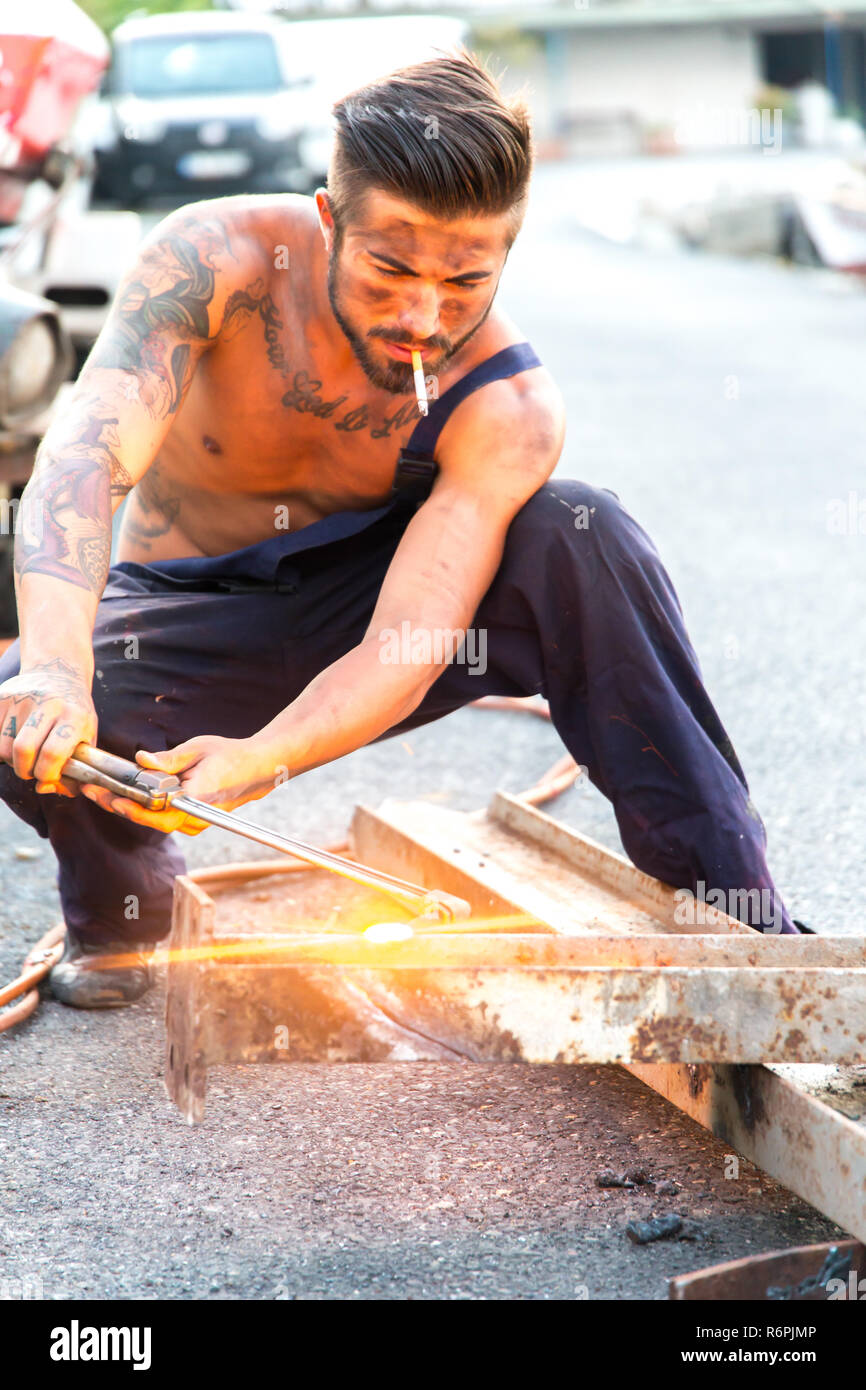 Running outside factory hi-res stock photography and images - Alamy