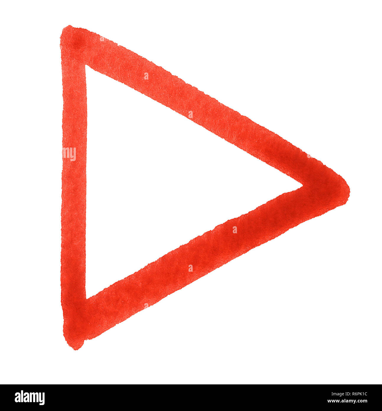 red watercolor triangle Stock Photo - Alamy