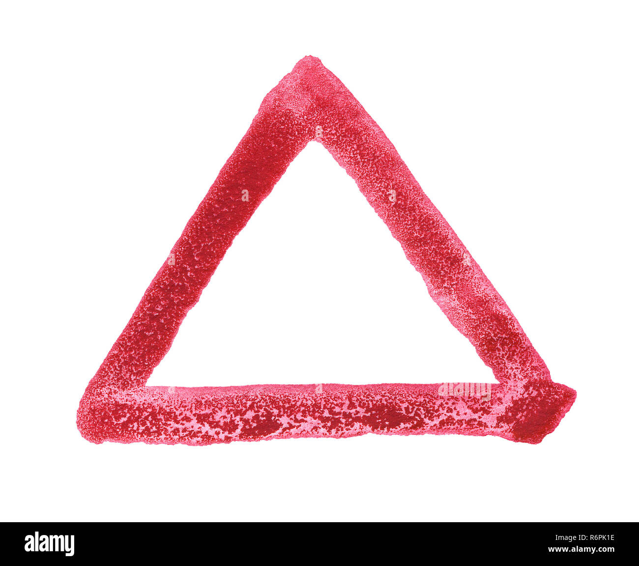 red watercolor triangle Stock Photo - Alamy