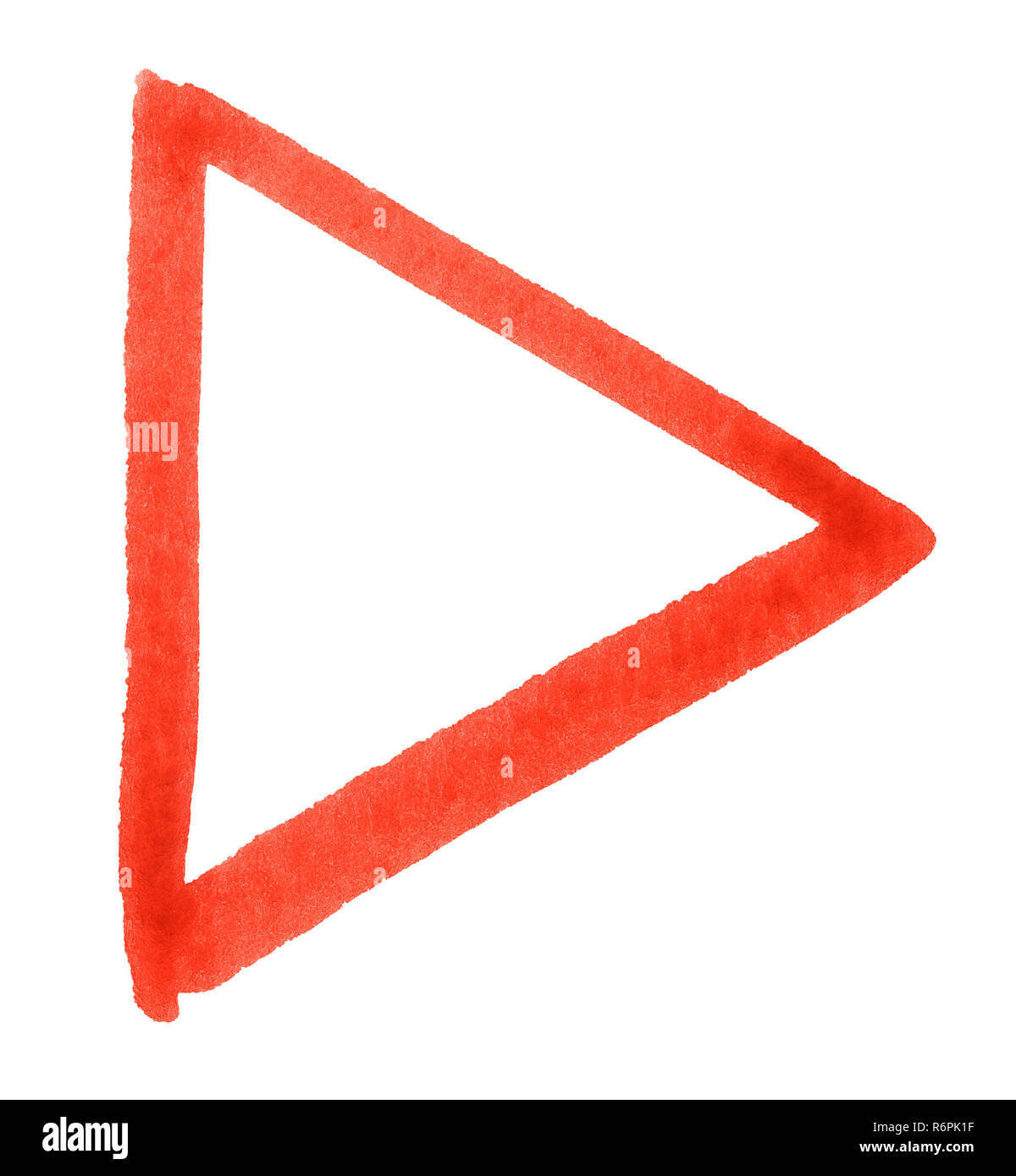 red watercolor triangle Stock Photo - Alamy