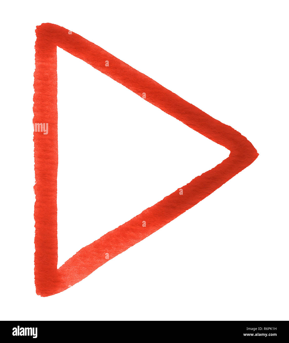 red watercolor triangle Stock Photo - Alamy
