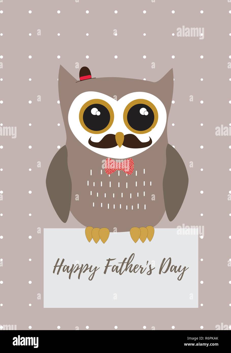 Happy Fathers Day Owl Funny Happy Father's Day Little Monster Card