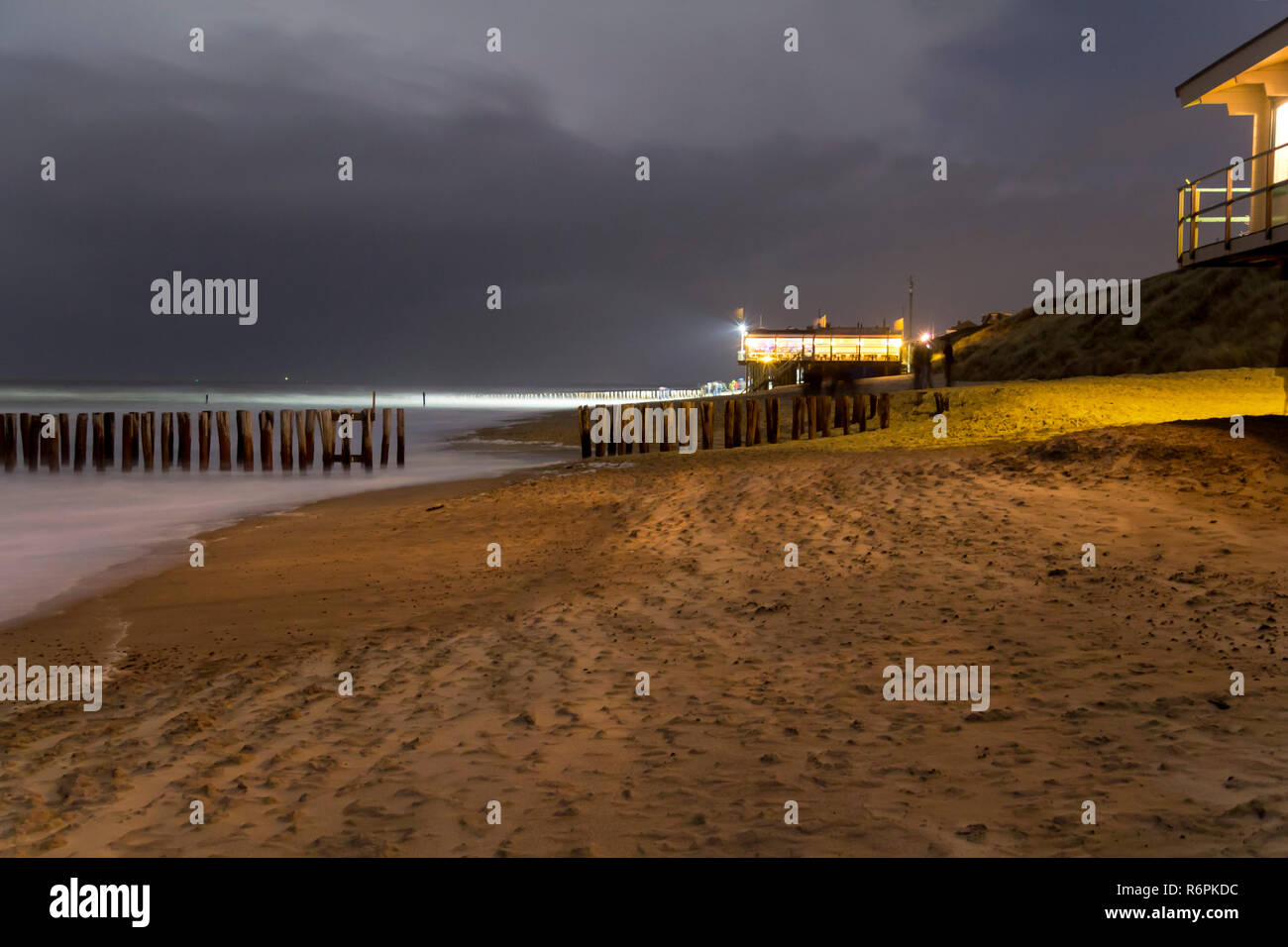 coastal night scenery Stock Photo - Alamy