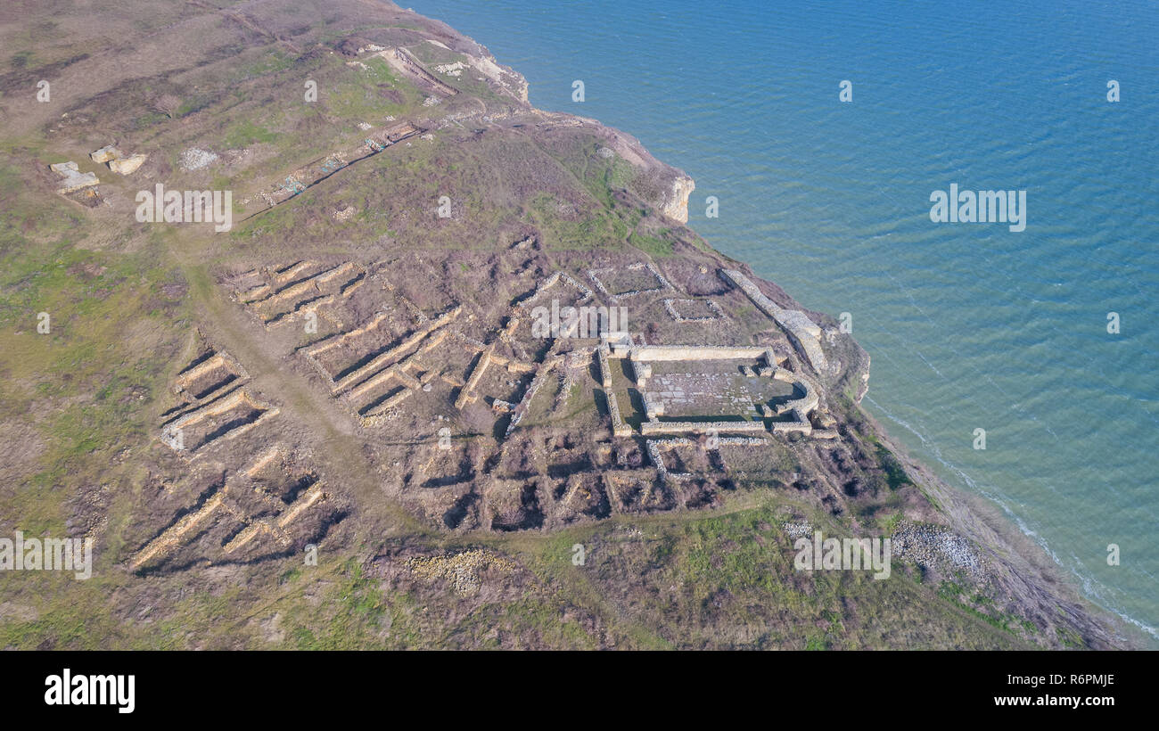 Ruins argamum fortress dobrogea hi-res stock photography and images - Alamy