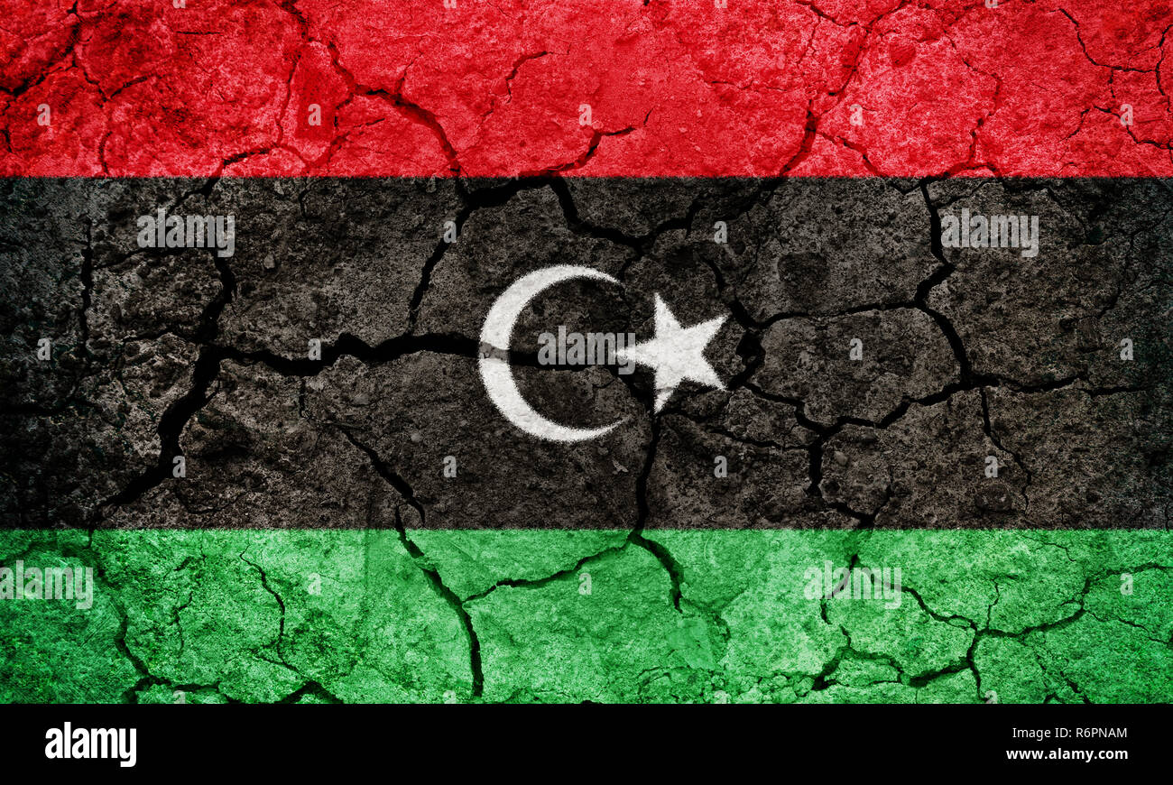 State of Libya flag Stock Photo - Alamy