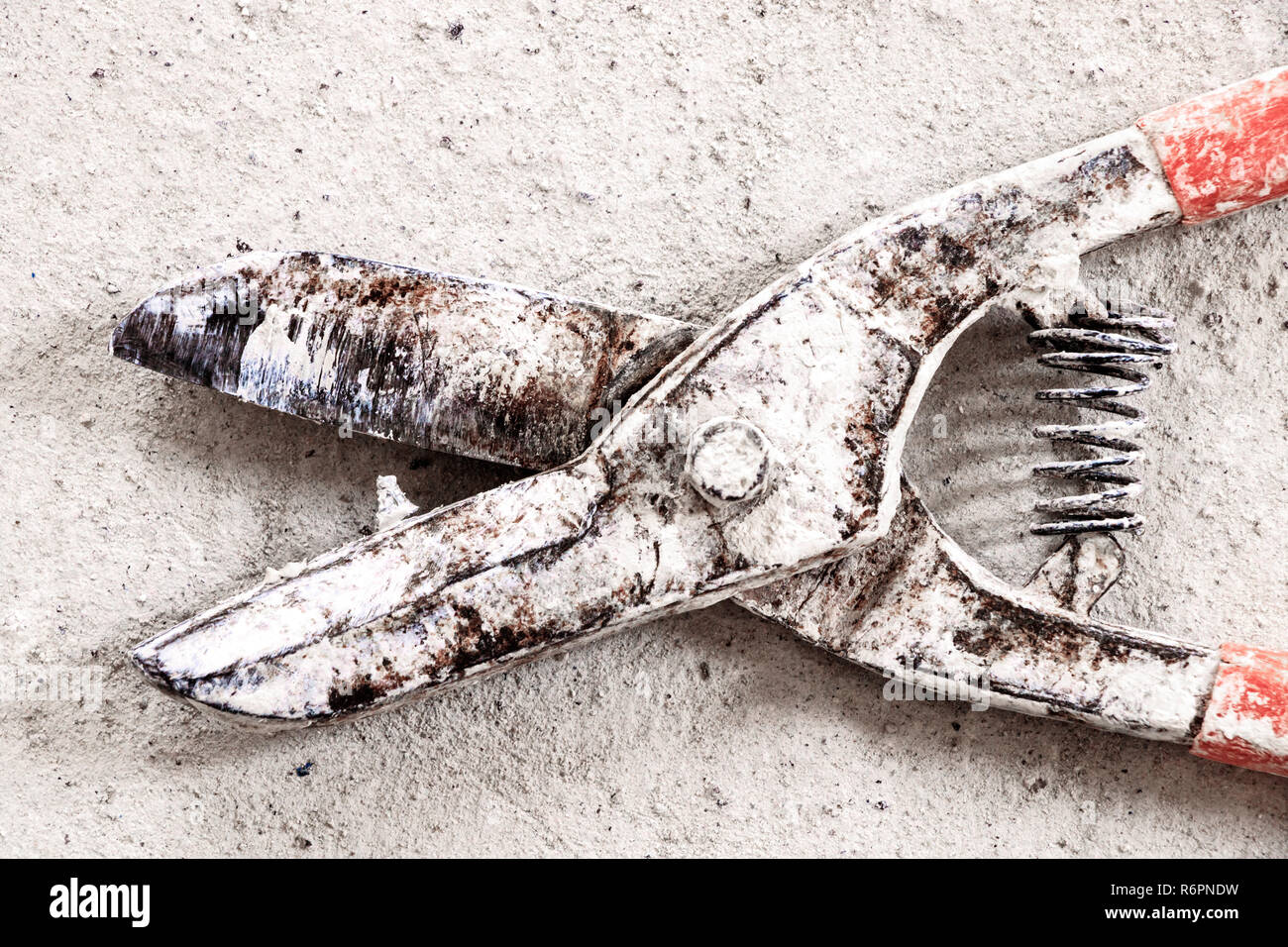 Pliers on the construction site Stock Photo - Alamy