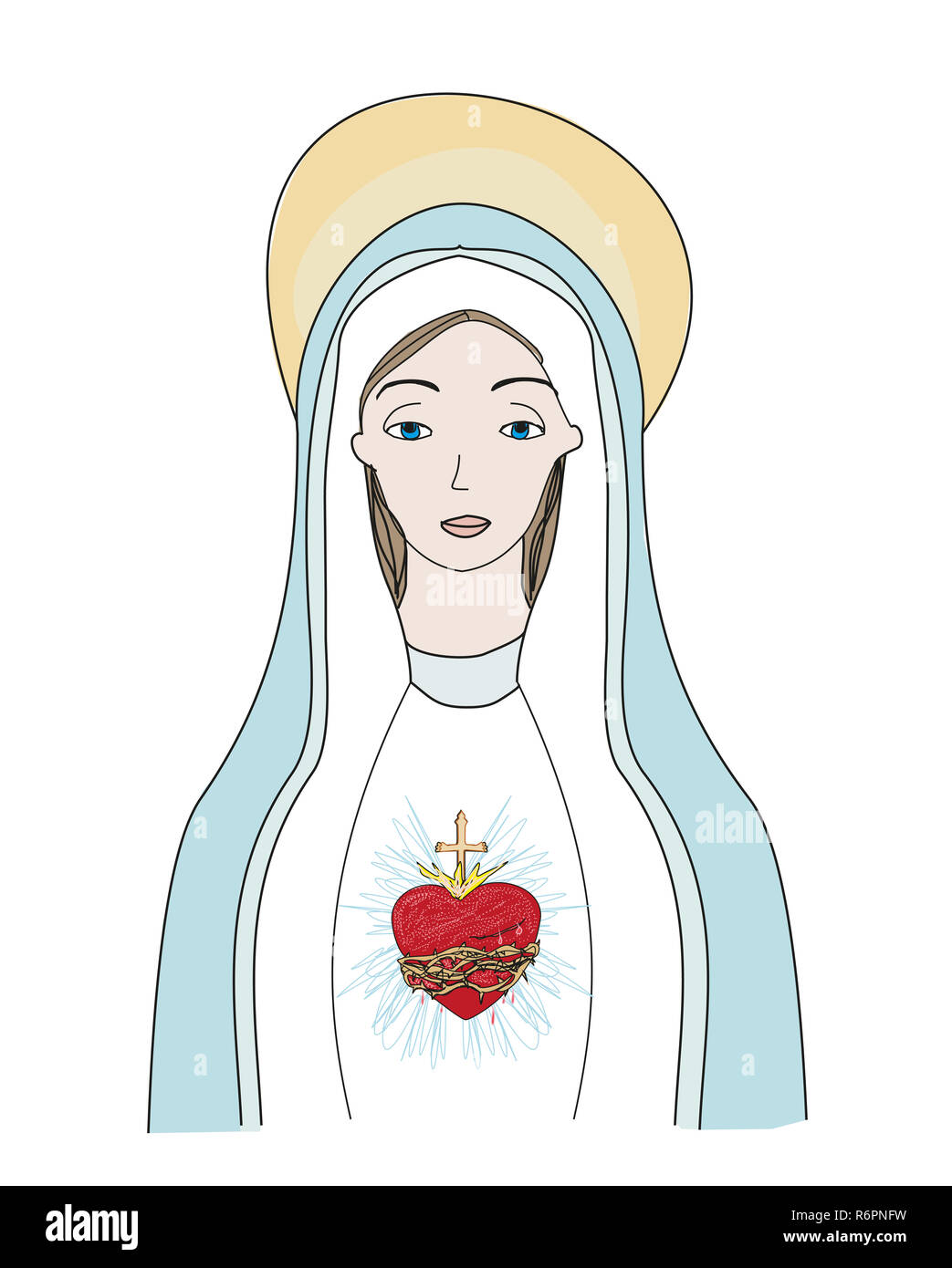 Mary cross jesus Cut Out Stock Images & Pictures - Alamy