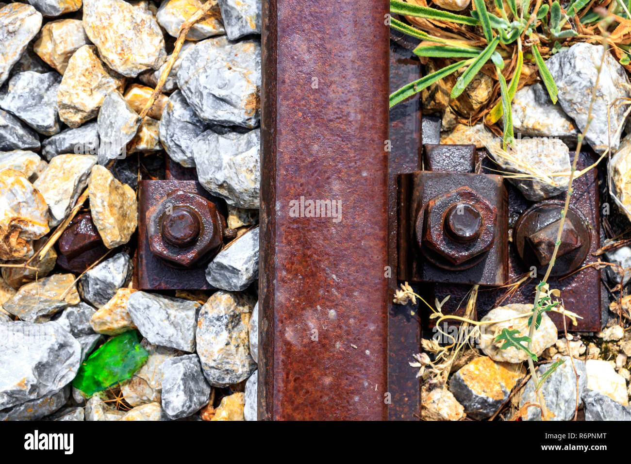 Railroad ballast texture hi-res stock photography and images - Alamy