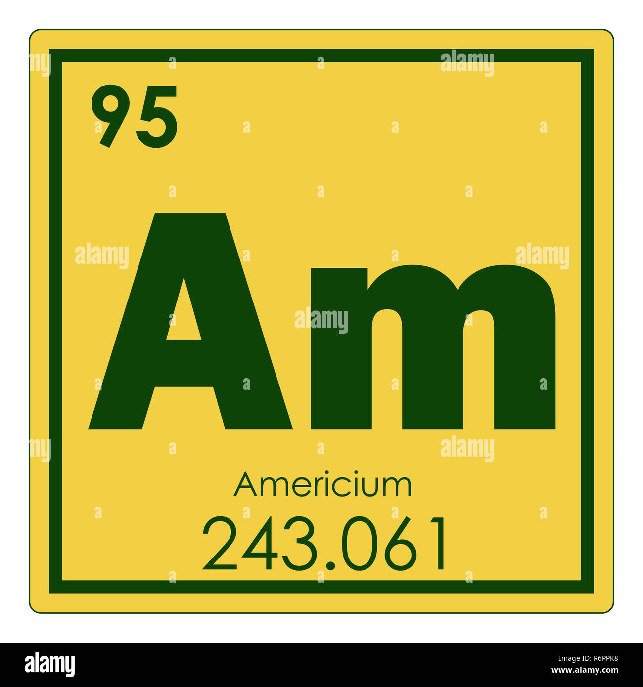 Americium chemical element Stock Photo - Alamy