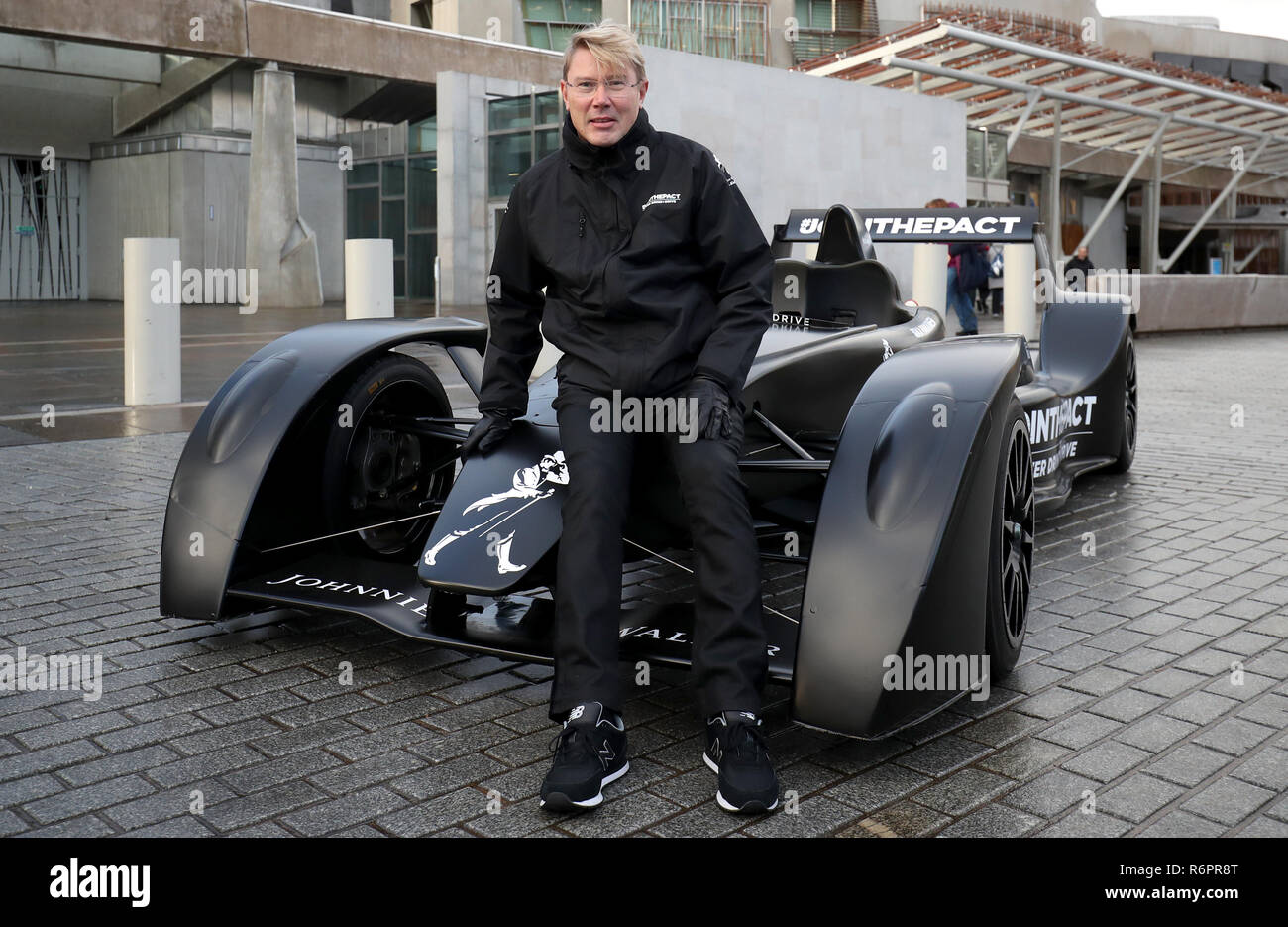Former Formula 1 champion Mika Hakkinen with the Johnnie Walker Caparo ...