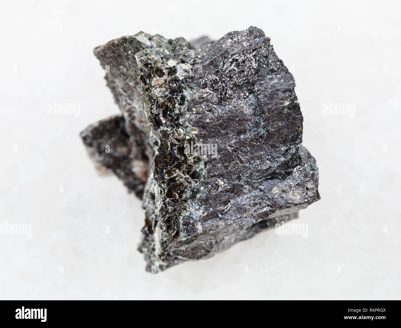 raw Magnetite ore on white Stock Photo - Alamy
